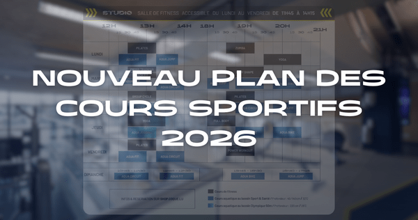 Nouveau programme des cours sportifs à partir de janvier 2026 | Coque ...